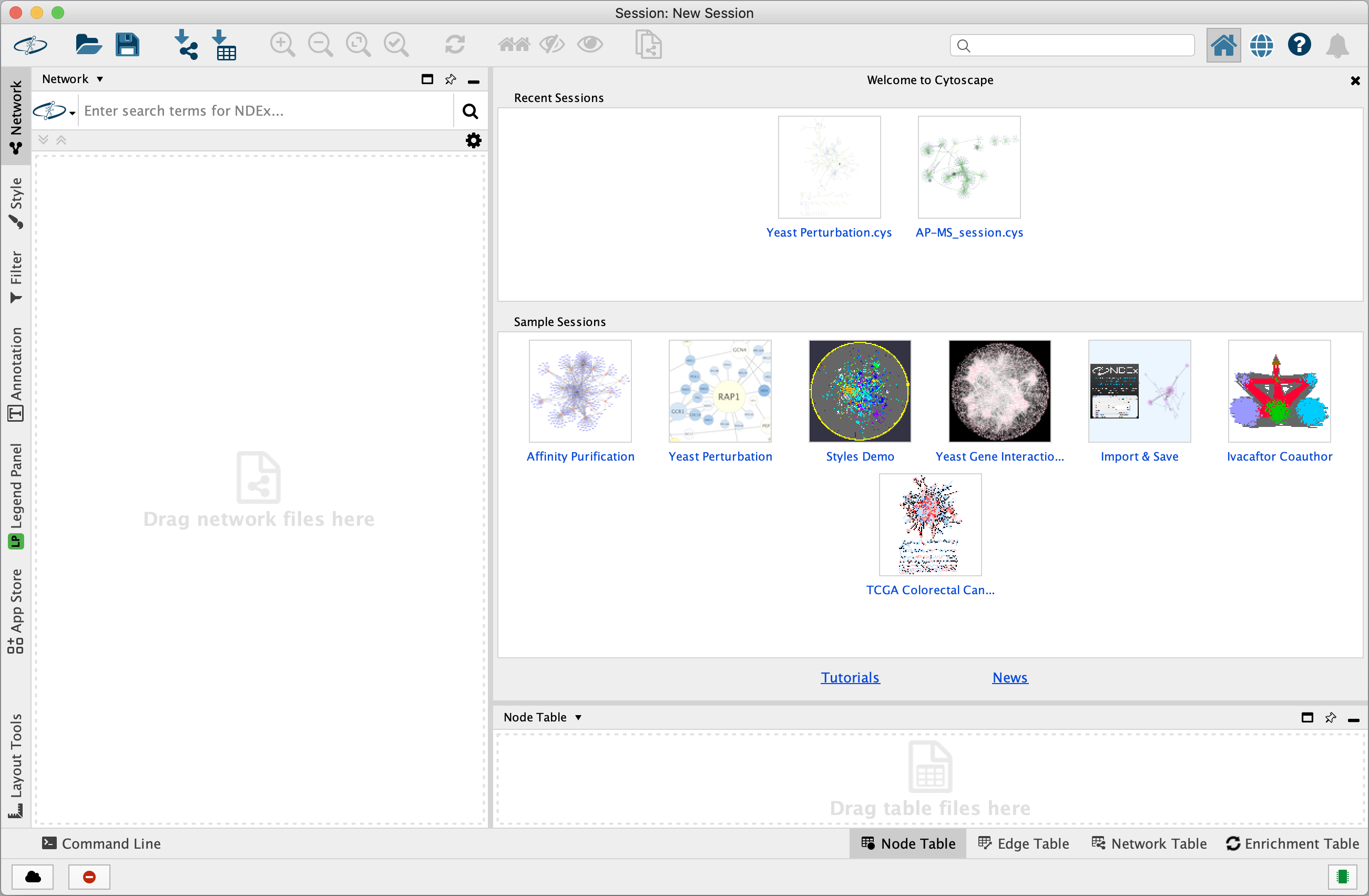 2. Launching Cytoscape — Cytoscape User Manual 3.10.4 documentation